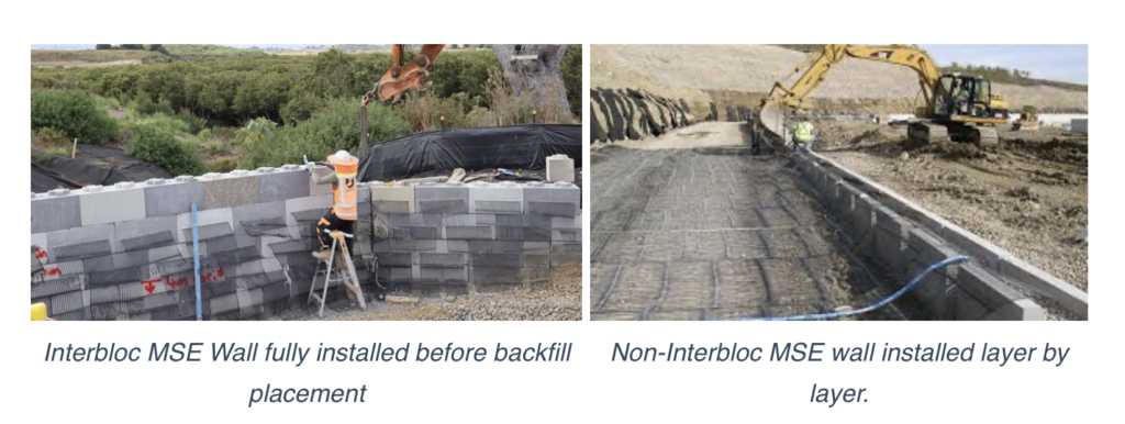 Interbloc MSE Wall Installation Production Rates vs. Other Precast Mass ...